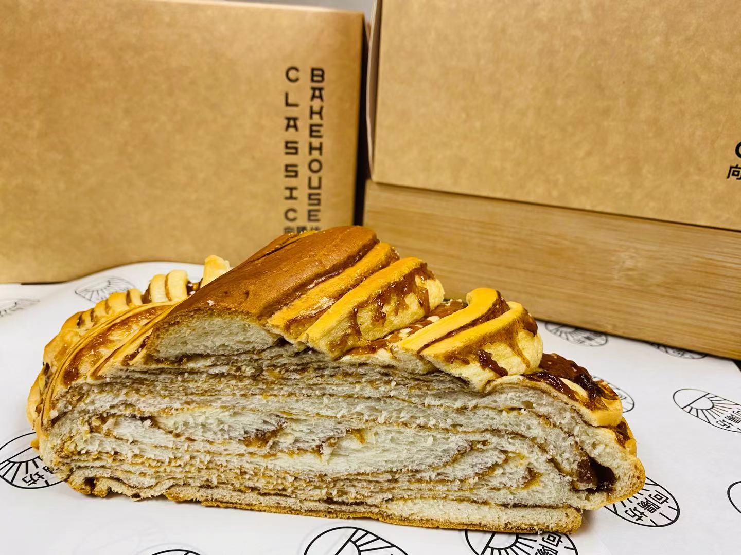 Brown Sugar Wheel Bread 黑糖木轮 - CLASSIC BAKE HOUSE